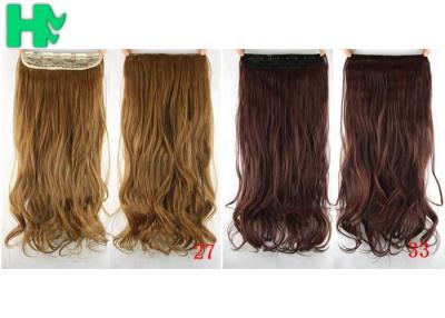 China Girls 24 Inch Synthetic Hair Extensions Natural Curly Ponytail 220 Degree Heat Resistant for sale