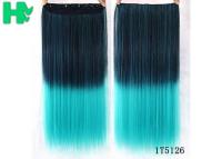 China No Shedding Synthetic Hair Weave Extensions Machine Made 100 Gram Colored 8-30 Inch for sale