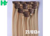 China Colored Clip In Synthetic Hair Extensions 8-36 Inch Remy Hair Wigs for Women for sale