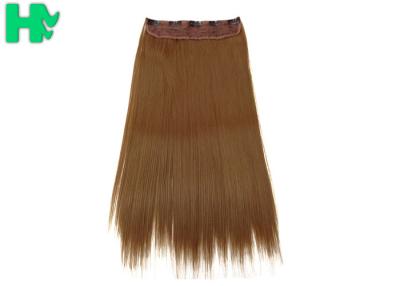 China Silky Straight Long Synthetic Hair Extensions with Clip for Black Women 22 inch 220 Degree Heat Resistant for sale