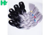 China Two Tone Jumbo Synthetic Braiding Hair 100g High Temperature Fiber 18 Inch for sale