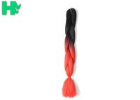 China 22 Inch Synthetic Hair Pieces Black Orange Yaki Straight Kanekalon Fiber Women Fashion Hair Extensions for sale