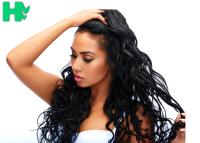 China Natural Black Long Clip In Synthetic Hair Extensions 80% Density Heat Resistant for sale