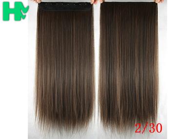 China Long Silky Straight Synthetic Hair Extensions Double Drawn Strong Weaving 22 Inch 130g for sale