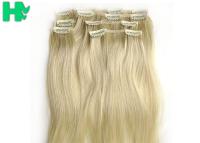China Bright Blonde Synthetic Human Hair Extensions 8-30 Inch No Chemical Processed Virgin Hair for sale