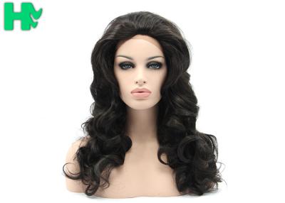 China Synthetic Lace Front Wig Curly Hair Natural Black 6-30 Inch 150% Density for sale