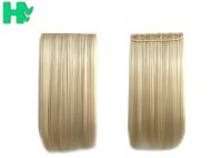 China 100% Synthetic Hair Extensions Long Straight Wave Blonde Color 8-30 Inches 120g for Adults for sale