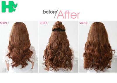 China Full Cuticles Attached Blond Synthetic Hair Extensions Mixed Color Strong Weft 16-26 Inch 180g for sale