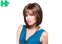 China Mixed Color Short High Temperature Fiber Hair Wig 8-32 Inch with Hair Scrunch for Women for sale