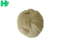 China 613# Golden Color Clip In Hand Braided Synthetic Hair Bun for Women 5A Quality for sale