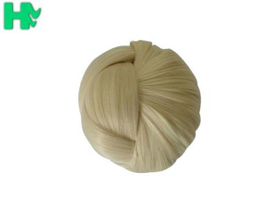 China 613# Golden Color Clip In Hand Braided Synthetic Hair Bun for Women 5A Quality for sale
