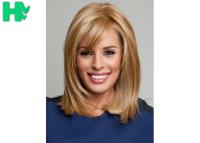 China Celebrity Silky Straight Wave Synthetic Front Lace Wig 14 Inch Hair Wig for Women for sale