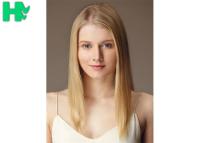 China Synthetic Clip In Hair Extension Blonde Color 27#613# 10-30 Inch Custom Length for sale