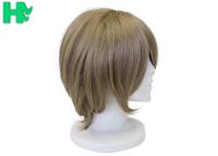 China Brown Anime Cosplay Wig High Temperature Fiber Synthetic Hair 100g Free Size Party Wig for sale