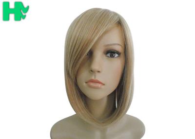 China Short Straight Top Closure Synthetic Hair Wig High Temperature Fiber Blond 120g 8-28 Inches for sale