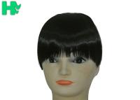 China Short Straight High Temperature Synthetic Fringe 8 Inch Clip On Side Headband Hairpiece for sale