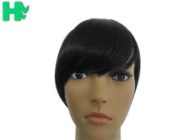 China Synthetic Hair Straight Clip In Fringe Bangs Headband 6 inch 15g Heat Resistant Fiber for sale