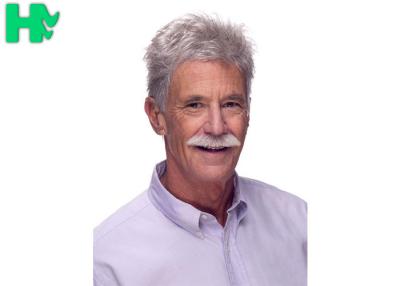 China Wholesale 100% Synthetic Short Old Man Wig 10 Inch Heat Resistant Mens Hairpiece for sale