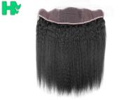 China Virgin Brazilian Human Hair Kinky Straight 13x4 Lace Frontal Closure 8-24 Inch for sale