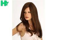 China No Weft Long Synthetic Wig Natural Wave 22 Inch Heat Resistant Fiber Hair 180g for sale