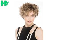 China Heat Resistant Fiber Short Wave Synthetic Hair Wig Full Cap 8 Inch 120g for sale