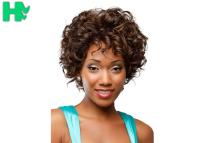 China Machine Made No Lace Full Head Loose Wave High Grade Short Synthetic Hair Wig 10 Inch 120g for sale