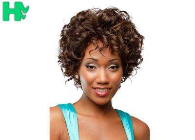 China Machine Made No Lace Full Head Loose Wave High Grade Short Synthetic Hair Wig 10 Inch 120g for sale