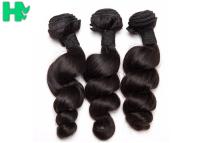 China Peruvian Loose Wave Remy Human Hair Extensions 100g Natural Black Soft Smooth 8-30 Inch for sale