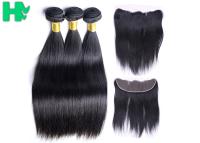 China 13x4 Straight Frontal Peruvian Human Hair Lace Closure 100% Virgin No Shedding for sale