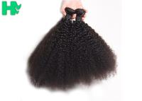 China 100% Virgin Peruvian Kinky Curly Human Hair Extensions 8-30 Inch Natural Black 100g for sale