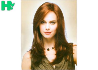China Natural Wave Medium Length Synthetic Hair Wig for Elegant Women 150g Heat Resistant for sale
