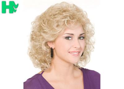 China Heat Resistant Synthetic Wigs Short Wave Blonde 10-20 Inch High Temperature Fiber for sale