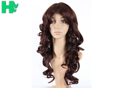 China 100% Synthetic Full Lace Wig Long Thick 20-26 Inch Heat Resistant Fiber Natural Wave for sale