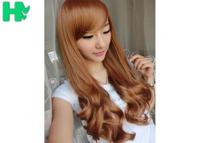 China Heat Resistant Fiber Long Wave Texture Hairnet Wig Synthetic 20-30 Inch for sale