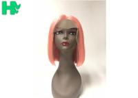 China HF Peruvian Virgin Human Hair Lace Frontal Silky Straight Bob Wig 100% Natural Remy for sale