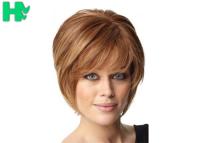 China Short Elegance Synthetic Wig For White Women No Shedding & Tangle for sale