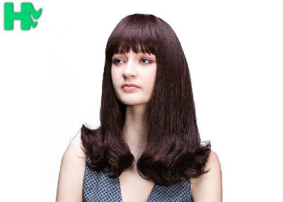 China Beauty Wave Long Synthetic Wig 14 Inch Deep Red High Temperature Fiber Machine Made Wig for sale