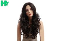 China Monofilament Synthetic Glueless Long Natural Wig for Black Women 250g 60cm for sale