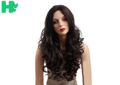 China Monofilament Synthetic Glueless Long Natural Wig for Black Women 250g 60cm for sale