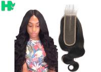China Raw Virgin 100% Human Hair Body Wave Lace Closure 2x6 Cuticle Aligned 8-20 Inch for sale