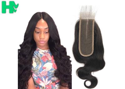 China Raw Virgin 100% Human Hair Body Wave Lace Closure 2x6 Cuticle Aligned 8-20 Inch for sale