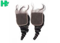 China 18 Inch Peruvian Virgin Human Hair Closure 4x4 Lace Front Wig Full Cuticle for sale