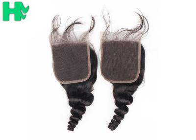 China 18 Inch Peruvian Virgin Human Hair Closure 4x4 Lace Front Wig Full Cuticle for sale