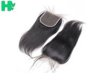 China 10A Grade 4x4 Free Part Human Hair Full Lace Closure with Baby Hair 6-18 Inch for sale