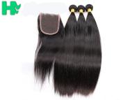 China Grade 10A 100% Human Brazilian Hair Extensions Natural Color 4x4 Closure 8-30 Inch for sale