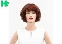 China 250g Kanekalon Fiber Wig with Bangs Heat Resistant Pure Color Short Wave Wig 1 Piece for sale