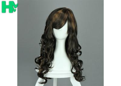 China Full Wave Cosplay Party Synthetic Wig for Women Golden Black 18 Inch for sale