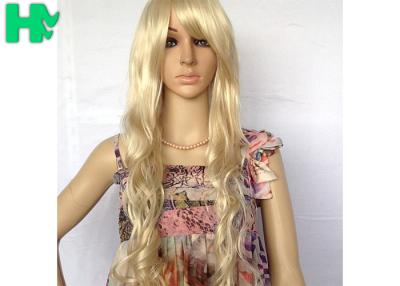 China 26 Inch Long Wavy Synthetic Wig Cosplay Pink Blue Black Blonde High Temperature Fiber Hair for sale