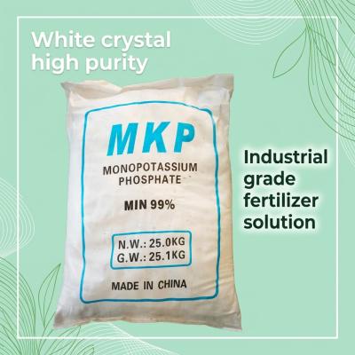China 99.0% KH2PO4 MKP Monopotassium Phosphate MKP Fertilizer White Crystal for sale