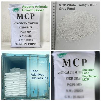 China Odorless MCP Fertilizer Monodicalcium Phosphate Ca(H2PO4)2·H2O ISO 9001 for sale